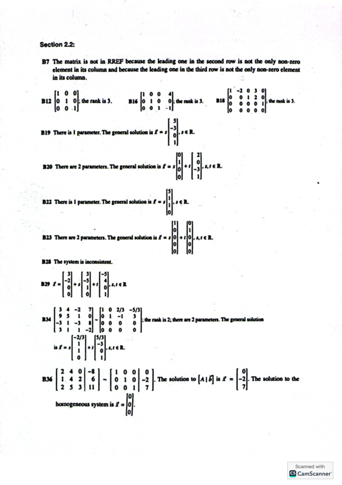 232a3sol - r2r2r23r - Section 2: B7 The matrix is not in RREF because ...