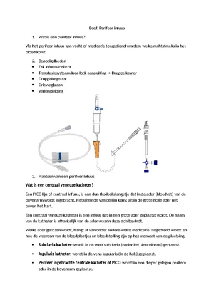 Infuustherapie - toegangswegen infuus therapie, indicaties, soorten ...