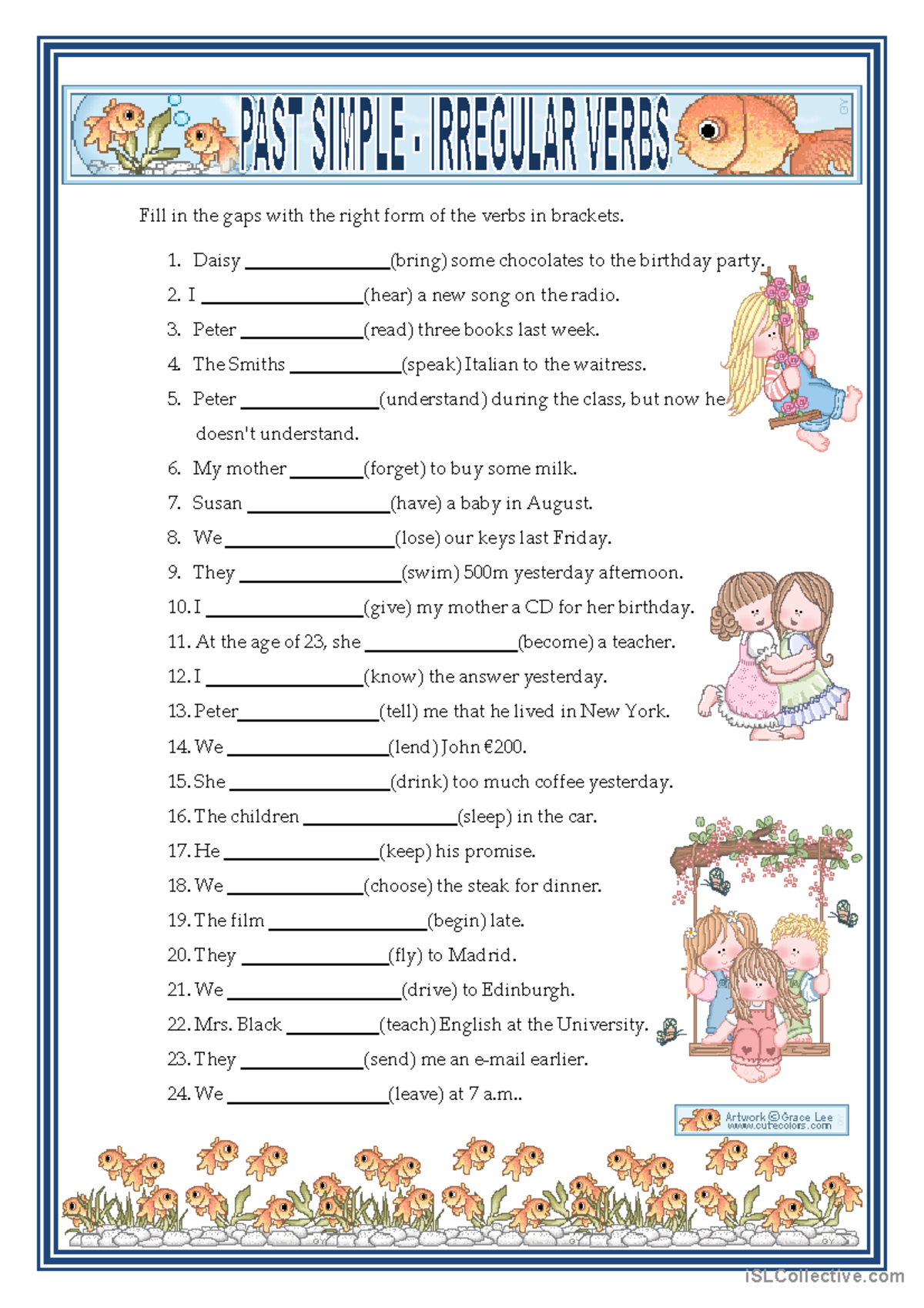 Grammar Worksheet - Irregular Verbs - Past Simple (ENG101) - Studocu