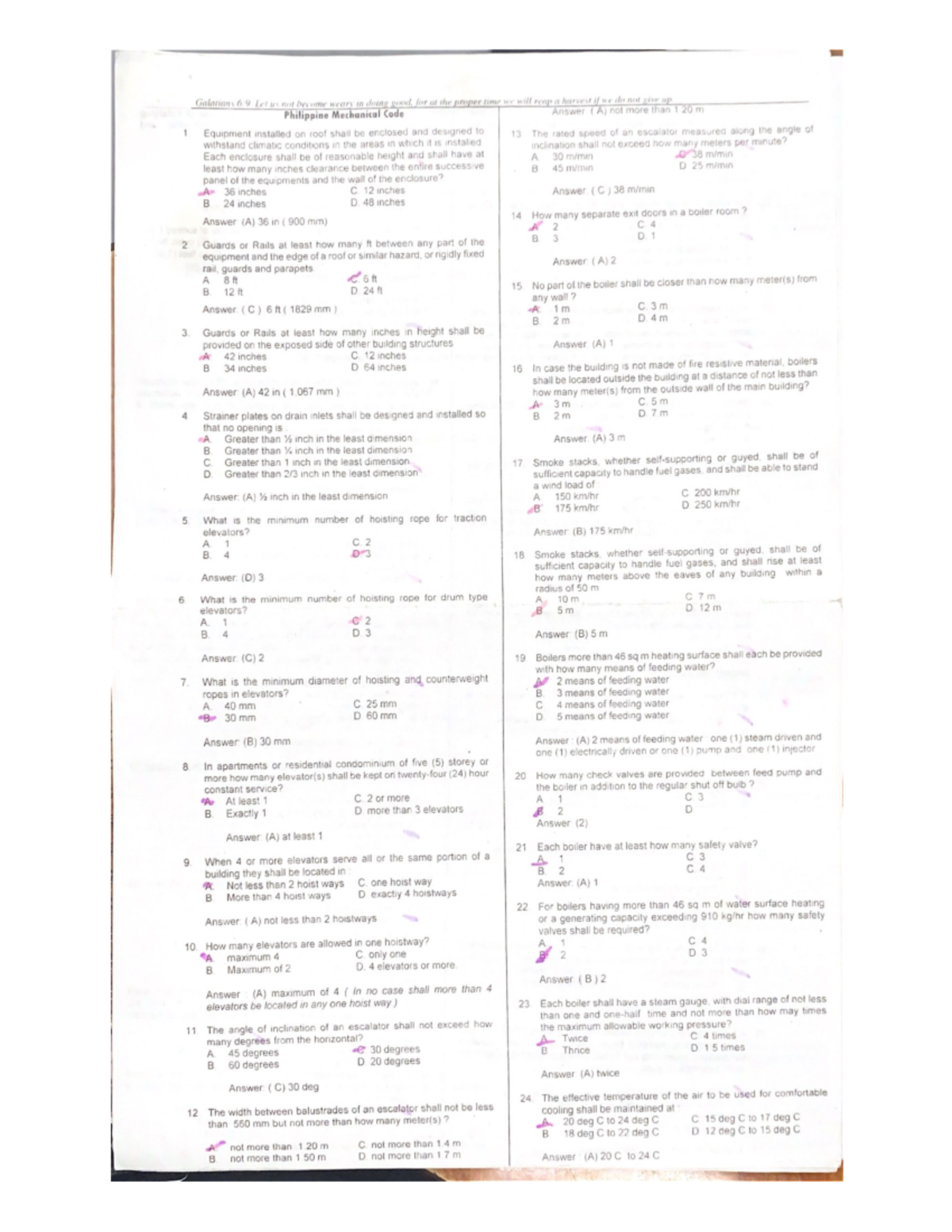 Philippine Mechanical Code Review and Exam Prep Guide - Studocu