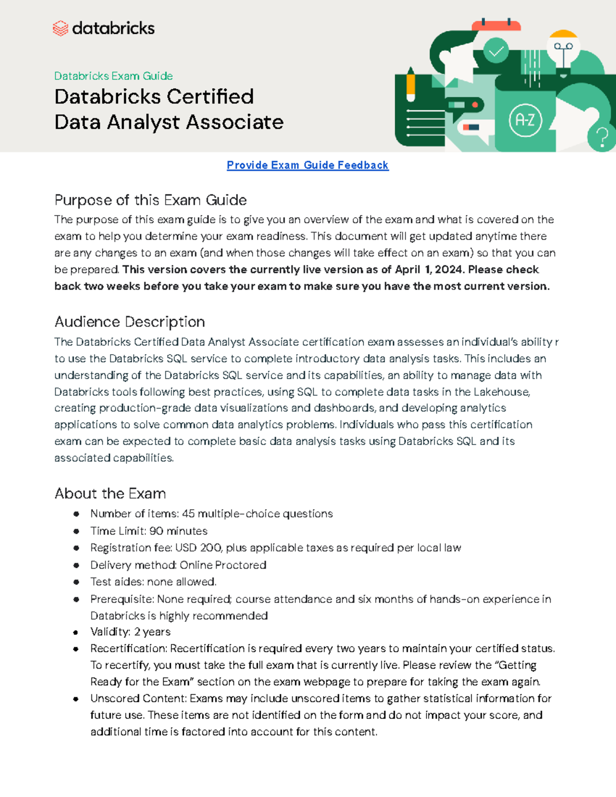 Databricks certified data analyst associate exam guide - Databricks ...