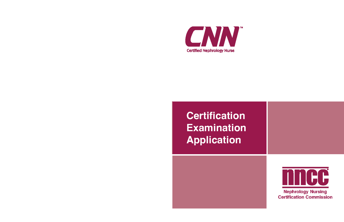 Cnn Application - Certification Examination Application Nephrology ...
