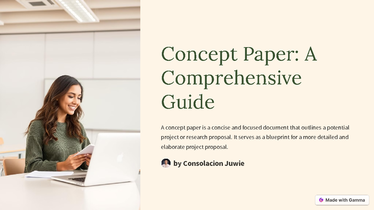 Concept Paper (Course Code): A Comprehensive Guide for Success - Studocu