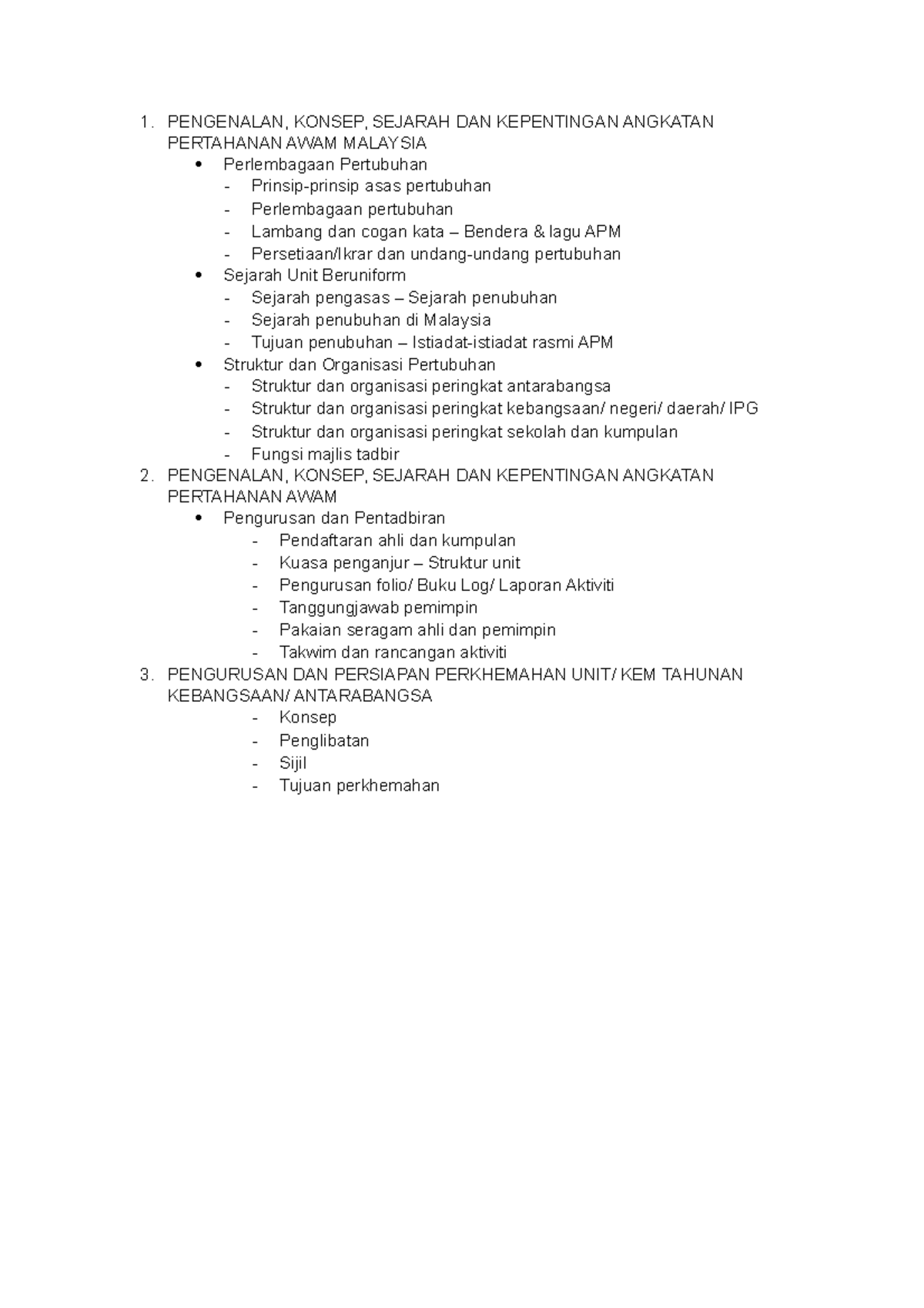 Panduan Pakaian Seragam & Takwim APM untuk Angkatan Pertahanan Awam ...