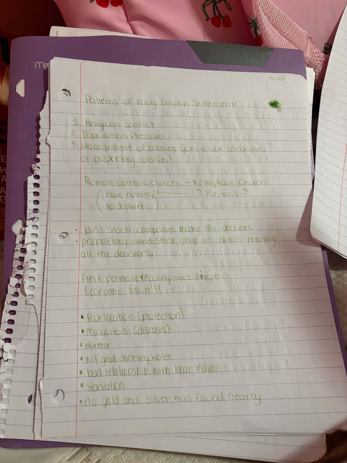 ABC123 Final Exam Study Notes: Patterns of Early English Settlement ...