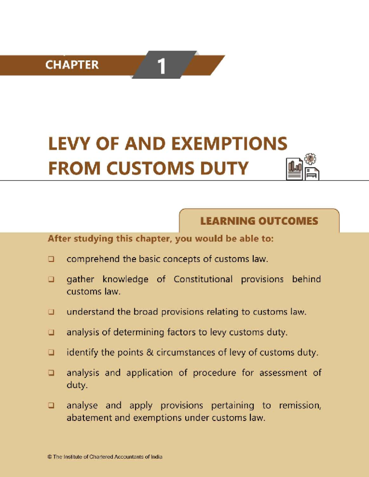 LEVY OF AND EXEMPTIONS FROM CUSTOMS DUTY (CA 2026) - Studocu
