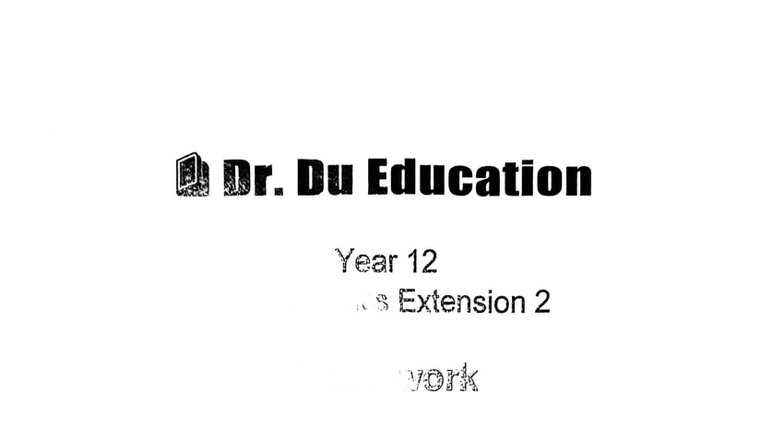 Year 12 (A1) Mathematics Extension 2 Complex Number Exercises and ...
