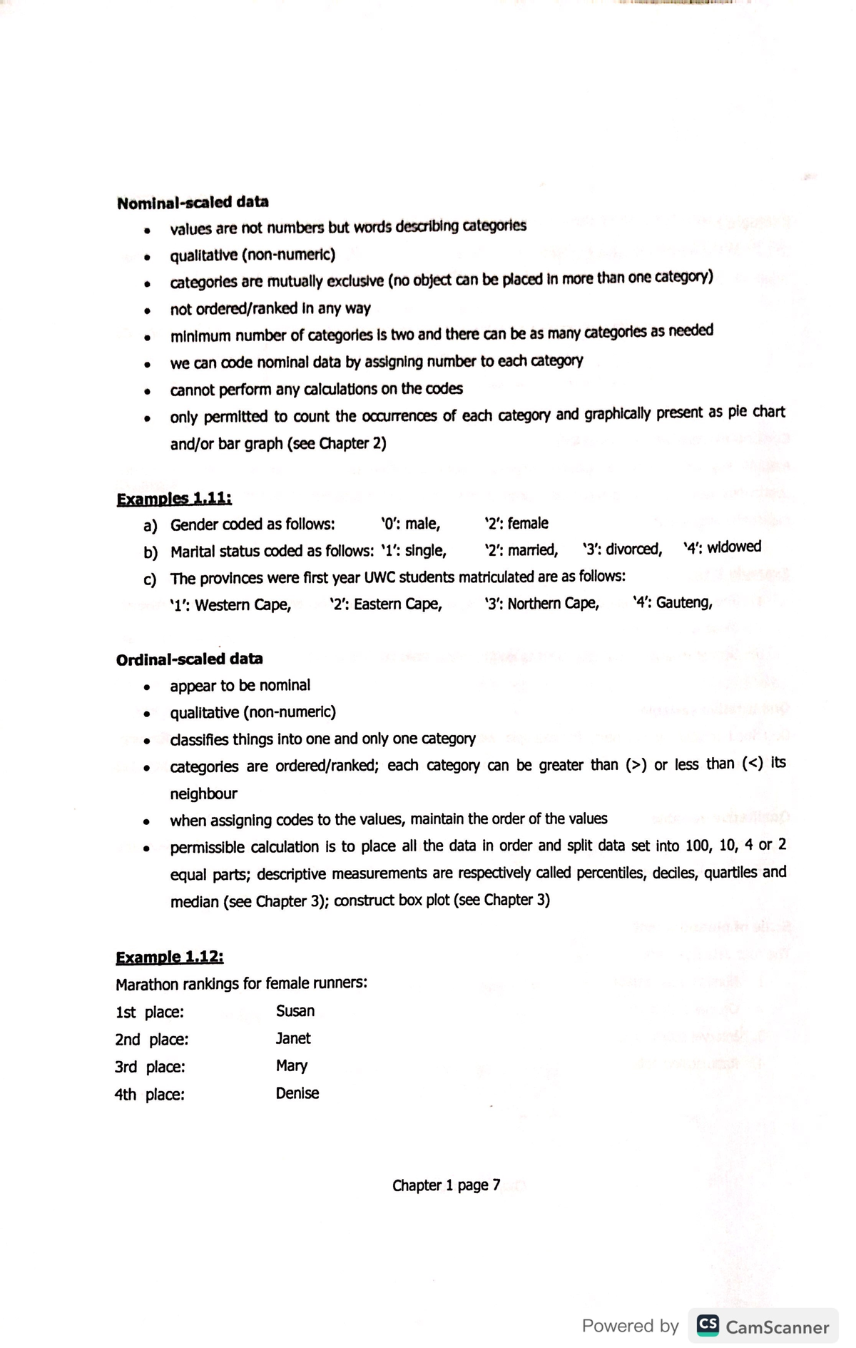 Stats 1 - Descriptive statistics - STA151 - Studocu