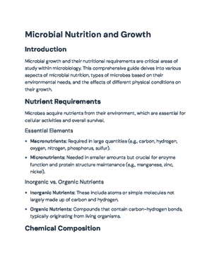 Overview of Microbiology: Importance, Structure, and Advances ...