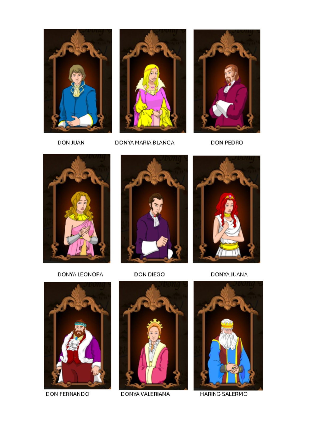 Mga tauhan sa ibong adarna - Grade 7 Filipino - DON JUAN DONYA MARIA ...