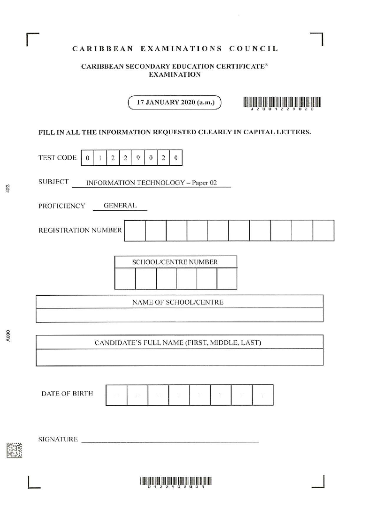 J2001 - IT Paper 02 Exam Revision Notes - January 2020 - Studocu