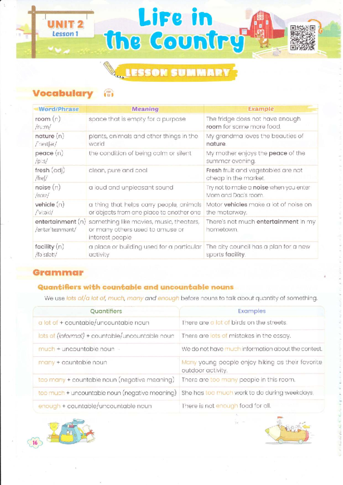 UNIT 2-G8: Exploring Nature, Vocabulary, and Folk Games - Studocu