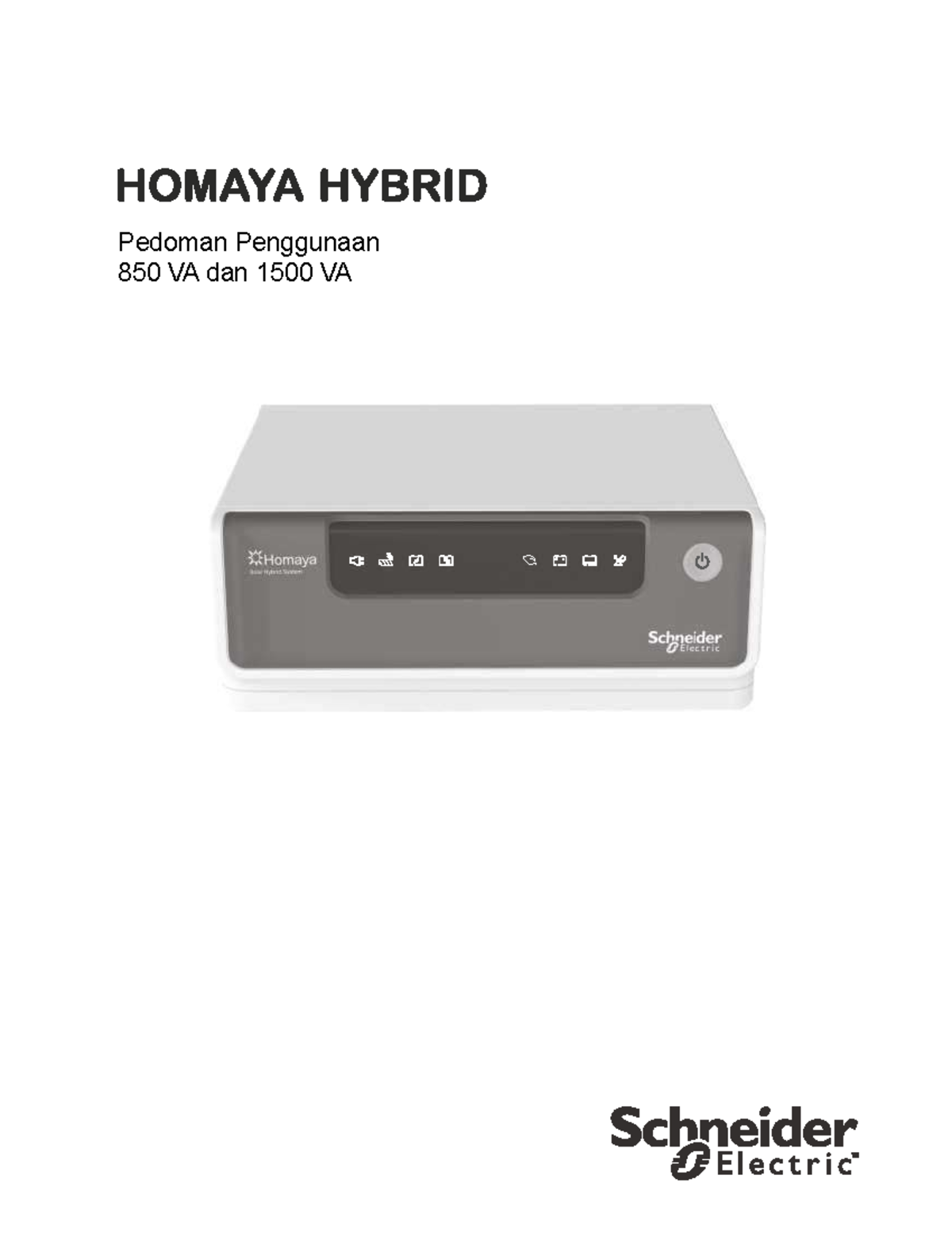 Pedoman Penggunaan Sistem Solar Hybrid Homaya 850 VA & 1500 VA - Studocu