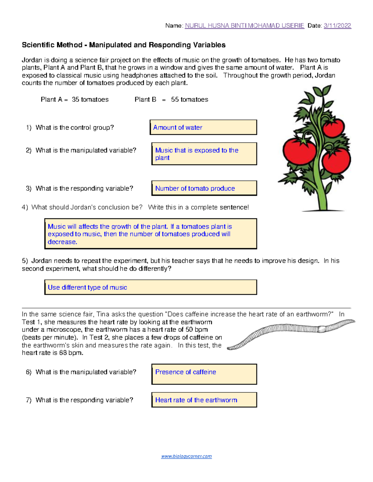 Tutorial exercise 1.2- Manipulated and Responding Variables ...
