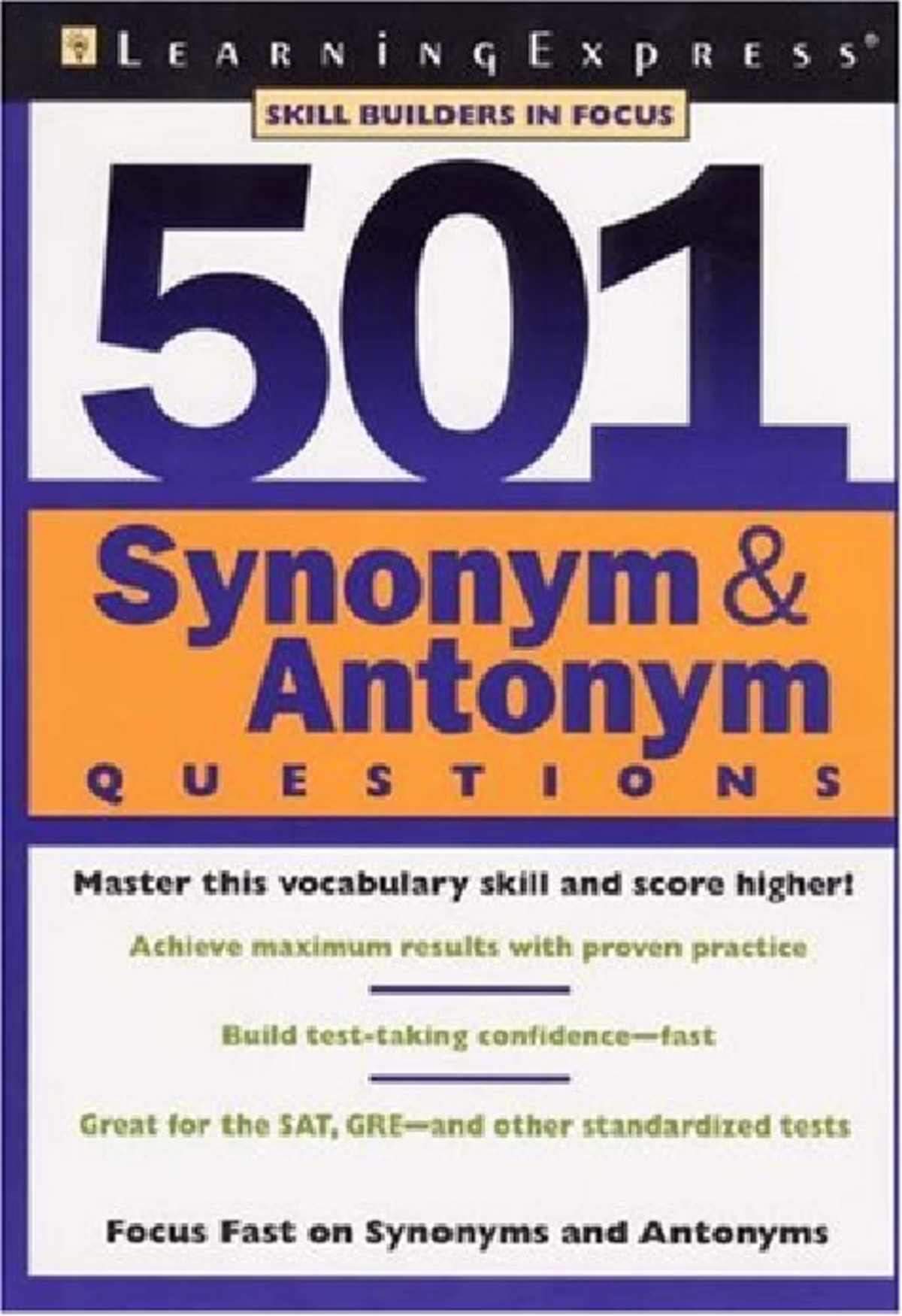 501 Synonym & Antonym Questions Study Guide - Studocu