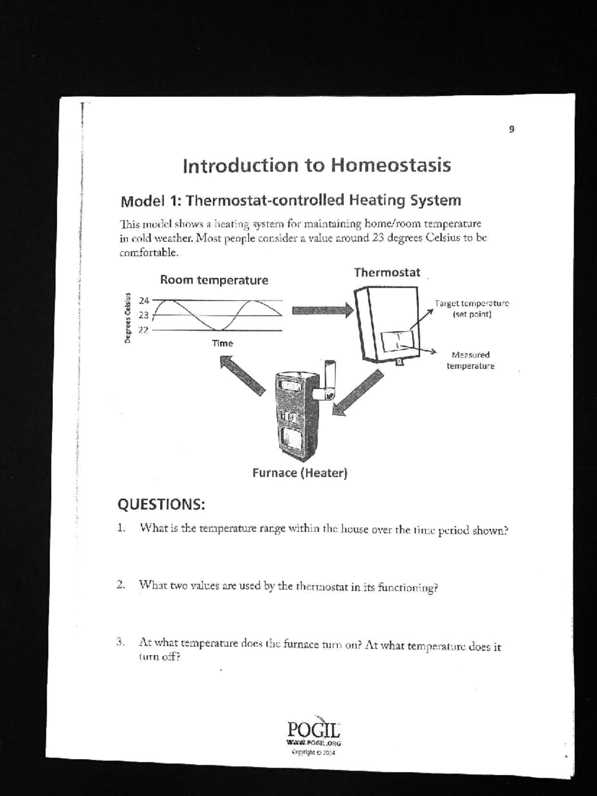 9 Introduction to Homeostasis: Heating System & Feedback Loops - Studocu