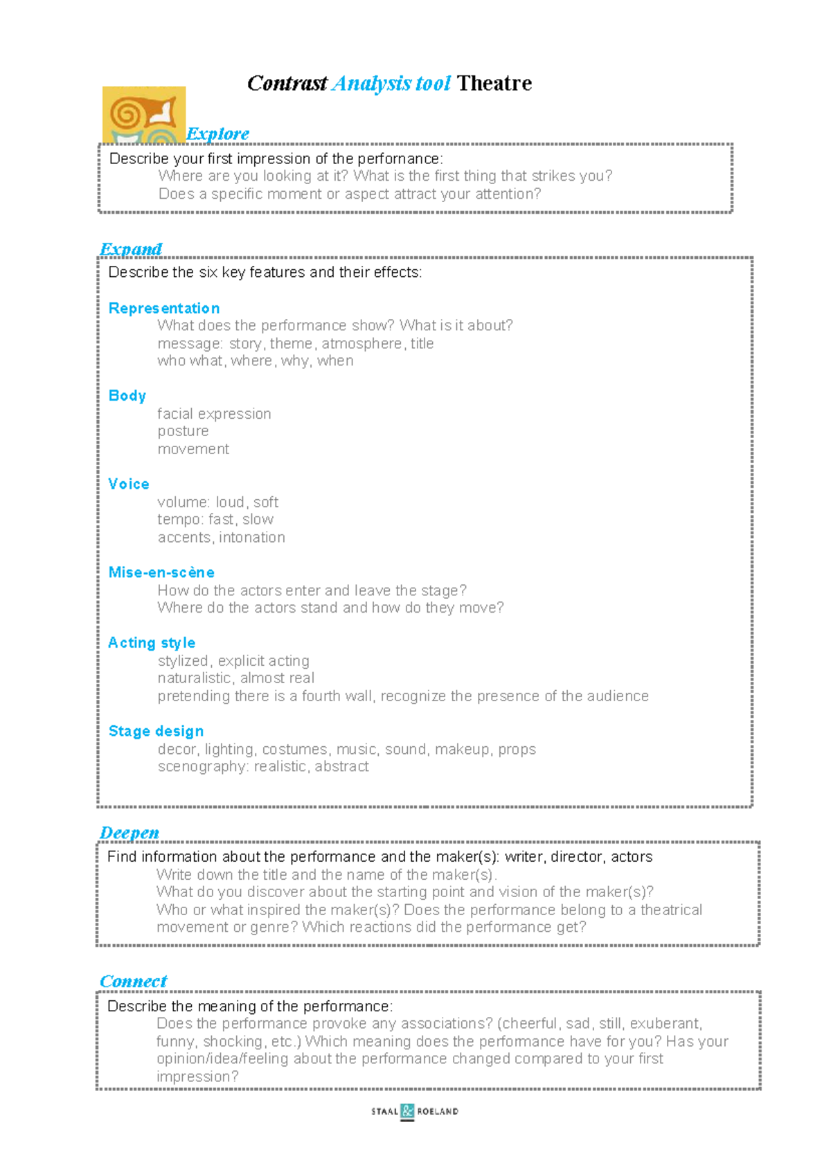 ENG 101: Performance Analysis Tool for Theatre Evaluation - Studeersnel