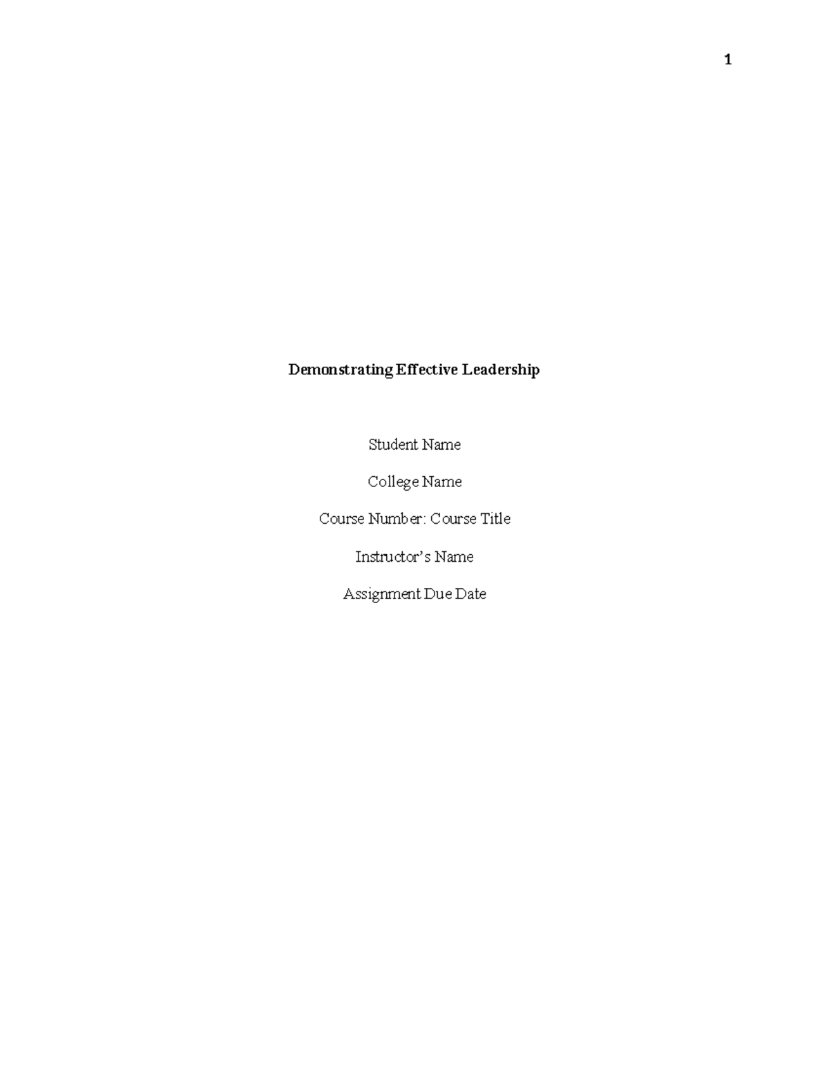 8002 - Assessment 1: Strategies for Effective Leadership in Homebound ...
