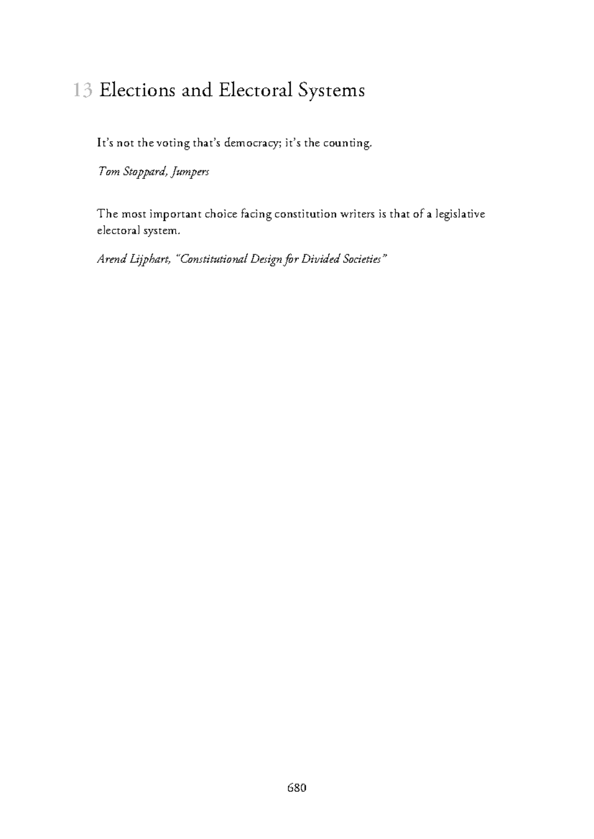 Chapter 13: Elections and Electoral Systems - Studocu