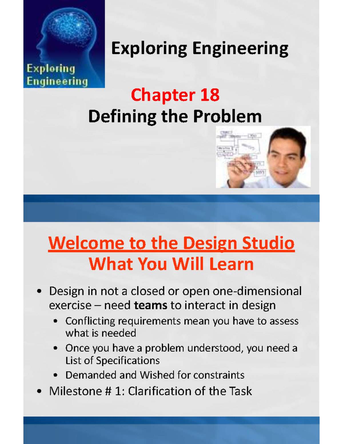Chapter 18: Defining the Problem in Engineering Design Process - Studocu