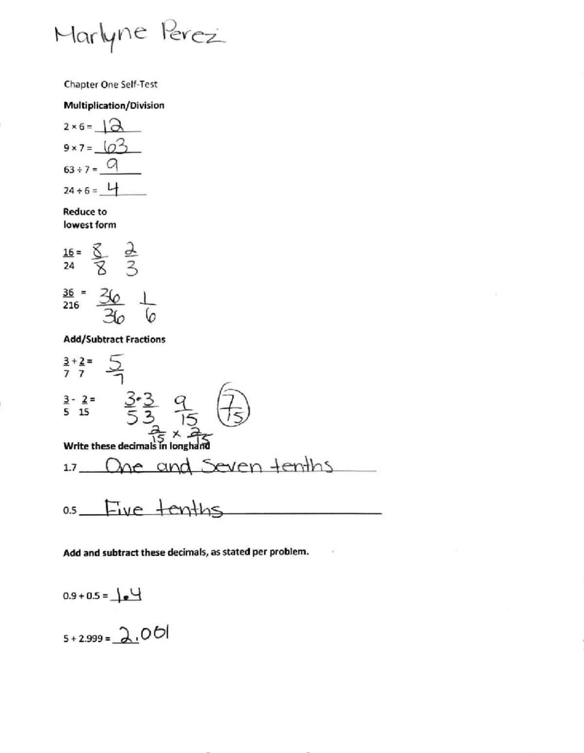 Med Math: Chapter 1 - Fractions and Decimals Explained - Studocu