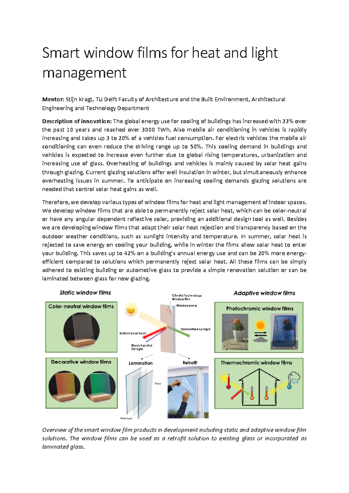Case Study 7 - Innovative Smart Window Films for Energy Efficiency ...