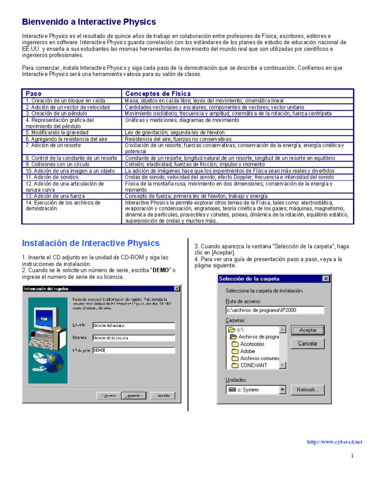 Guía de instalación y tutorial de Interactive Physics (FIS101) - Studocu