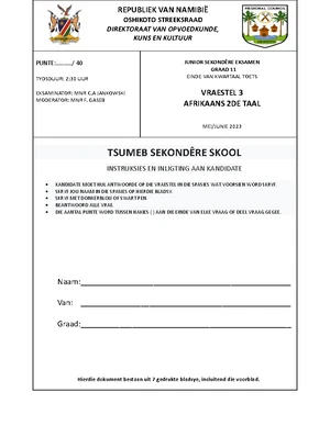 Les 5- Tipes Sinne - Tsumeb Sekondêre Skool Onderwyser: Mnr Jankowski ...