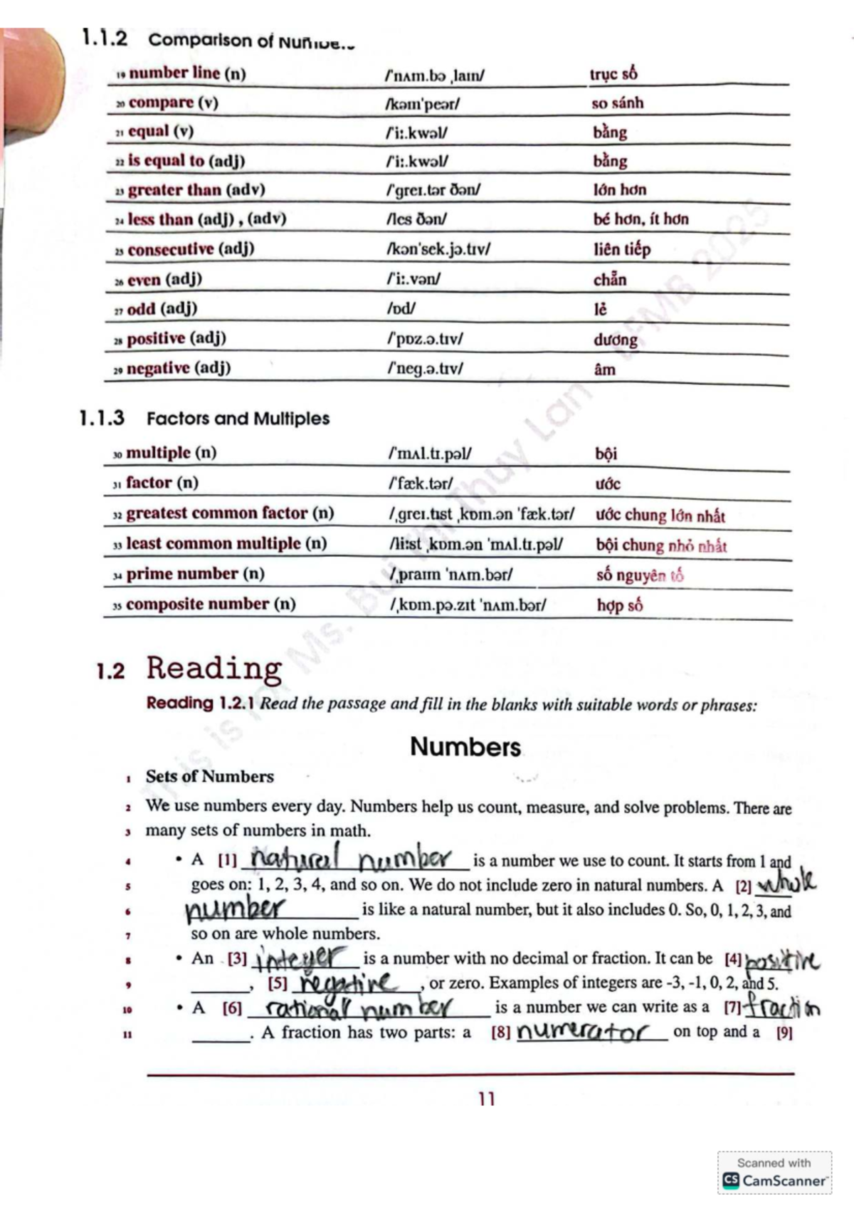 Unit 1: Number System - Concepts of Numbers, Factors, and Multiples ...