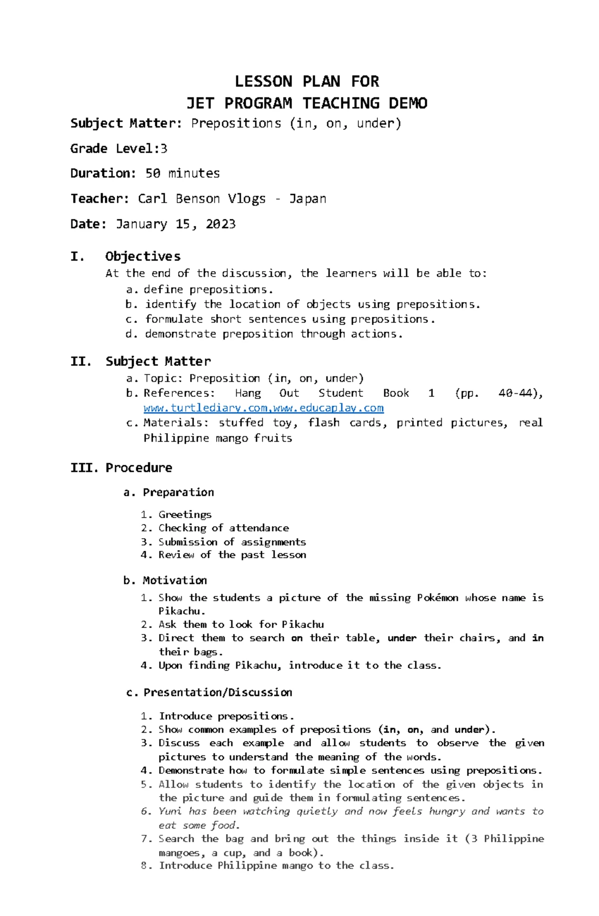 Models of Communication Lesson Plan - Grade 11 HUMSS - LP - Studocu