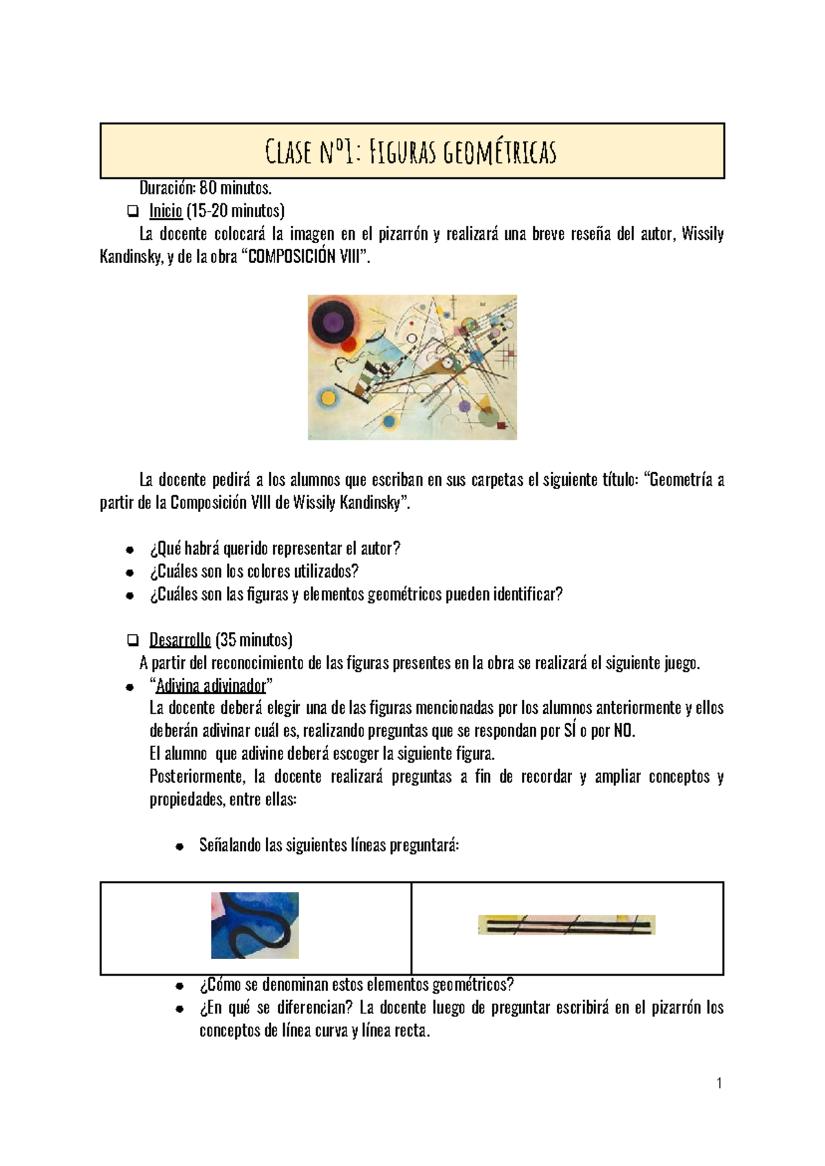 Clase nº1: Figuras Geométricas y Actividades Interactivas - Studocu