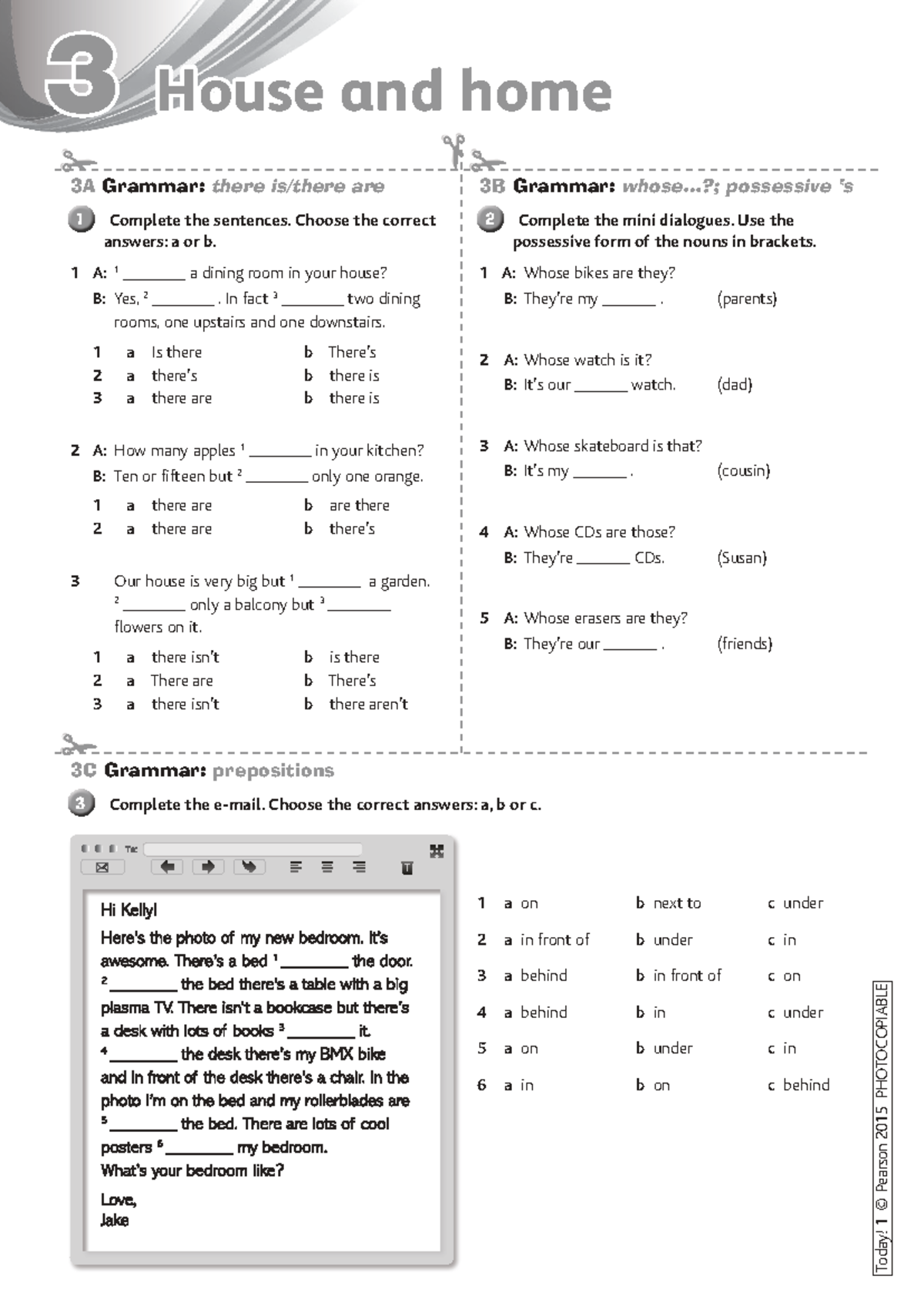 Review of Grammar Units 3, 4, and 5: House, Home, and Possessives - Studocu