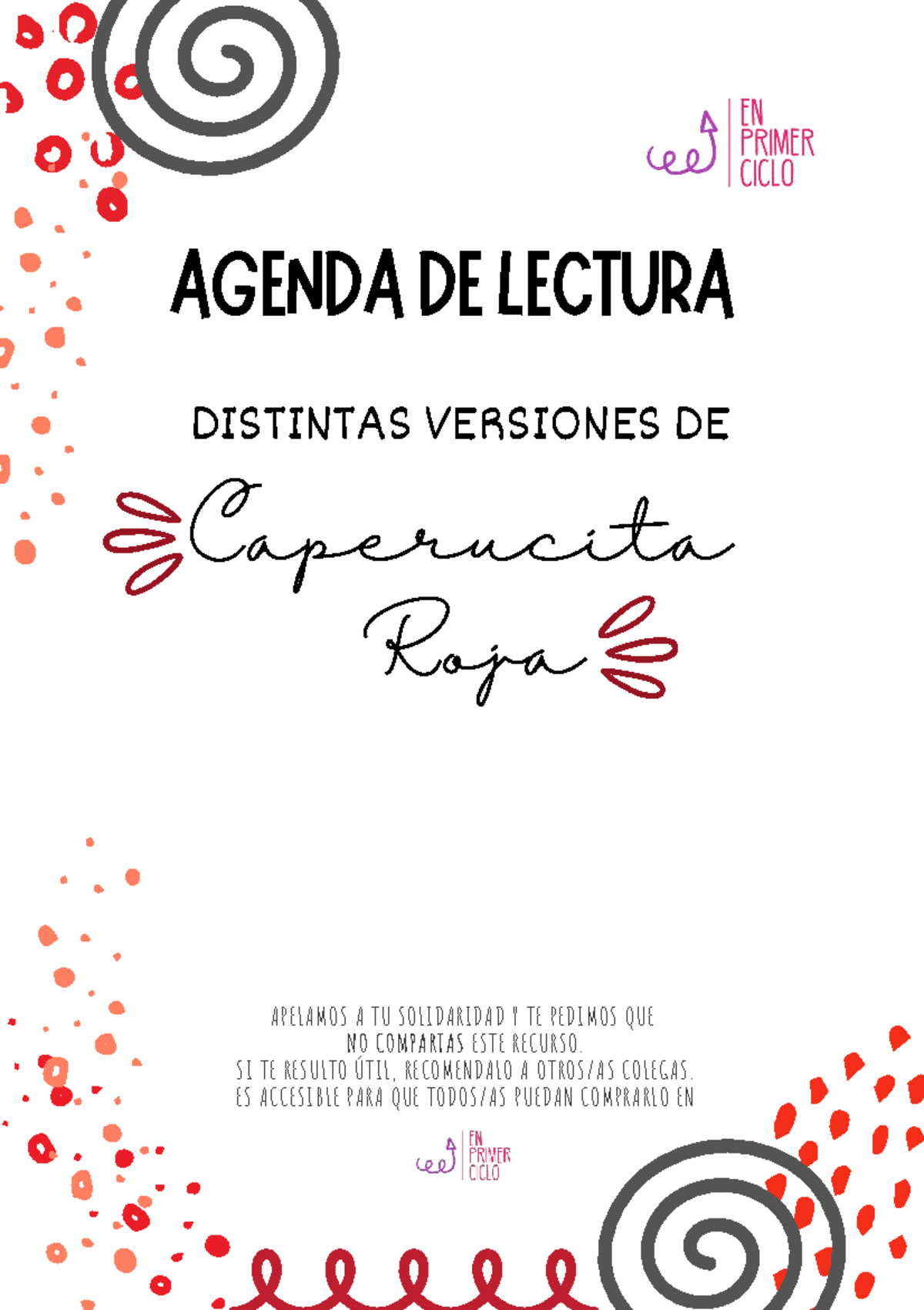 Agenda de Lectura: Distintas Versiones de Caperucita Roja ...