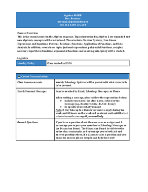 8th Grade Math Class Syllabus and Classroom Policies (2024-2025 ...