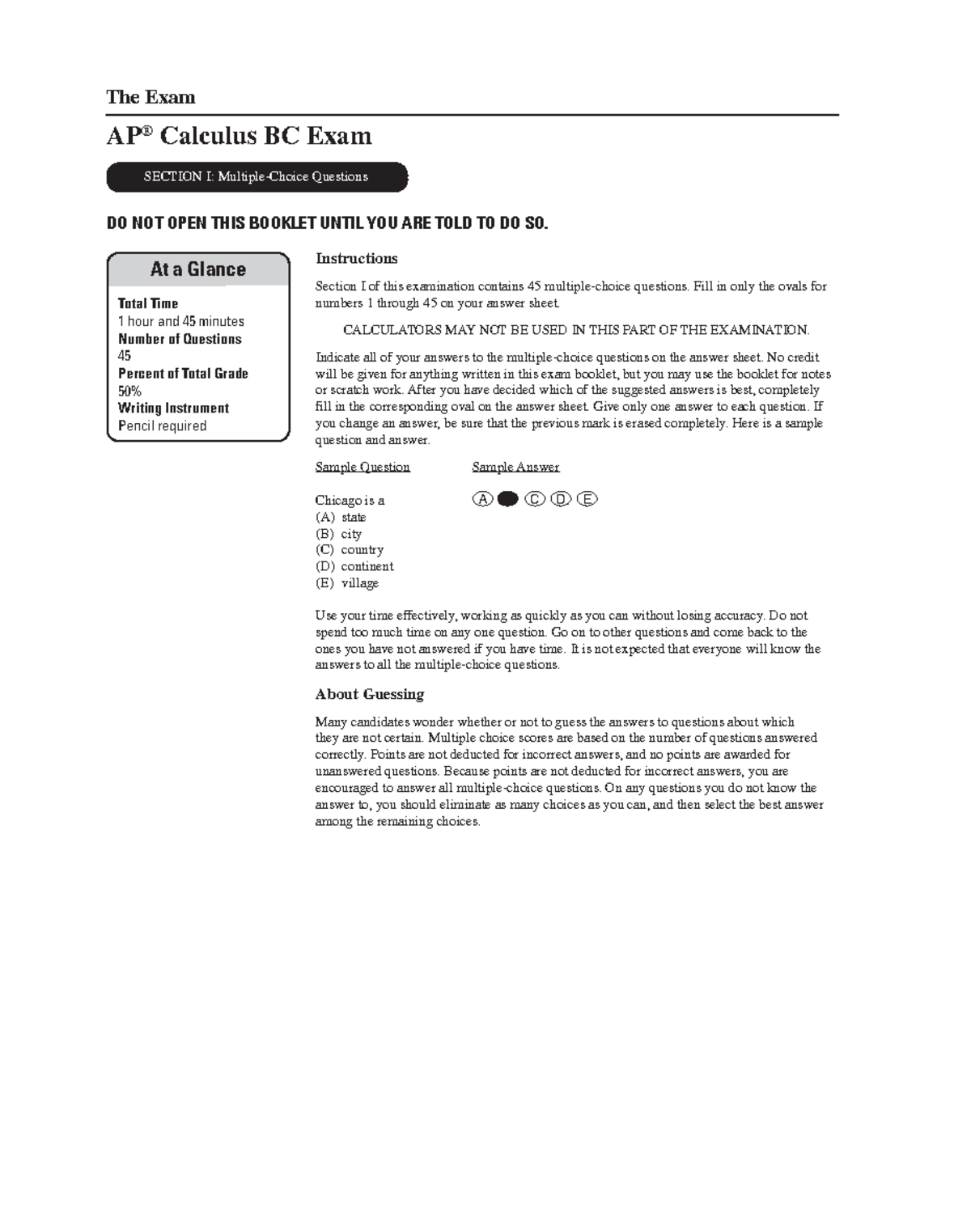 AP Calculus BC - Complete Practice Exam with Detailed Answers - Studocu