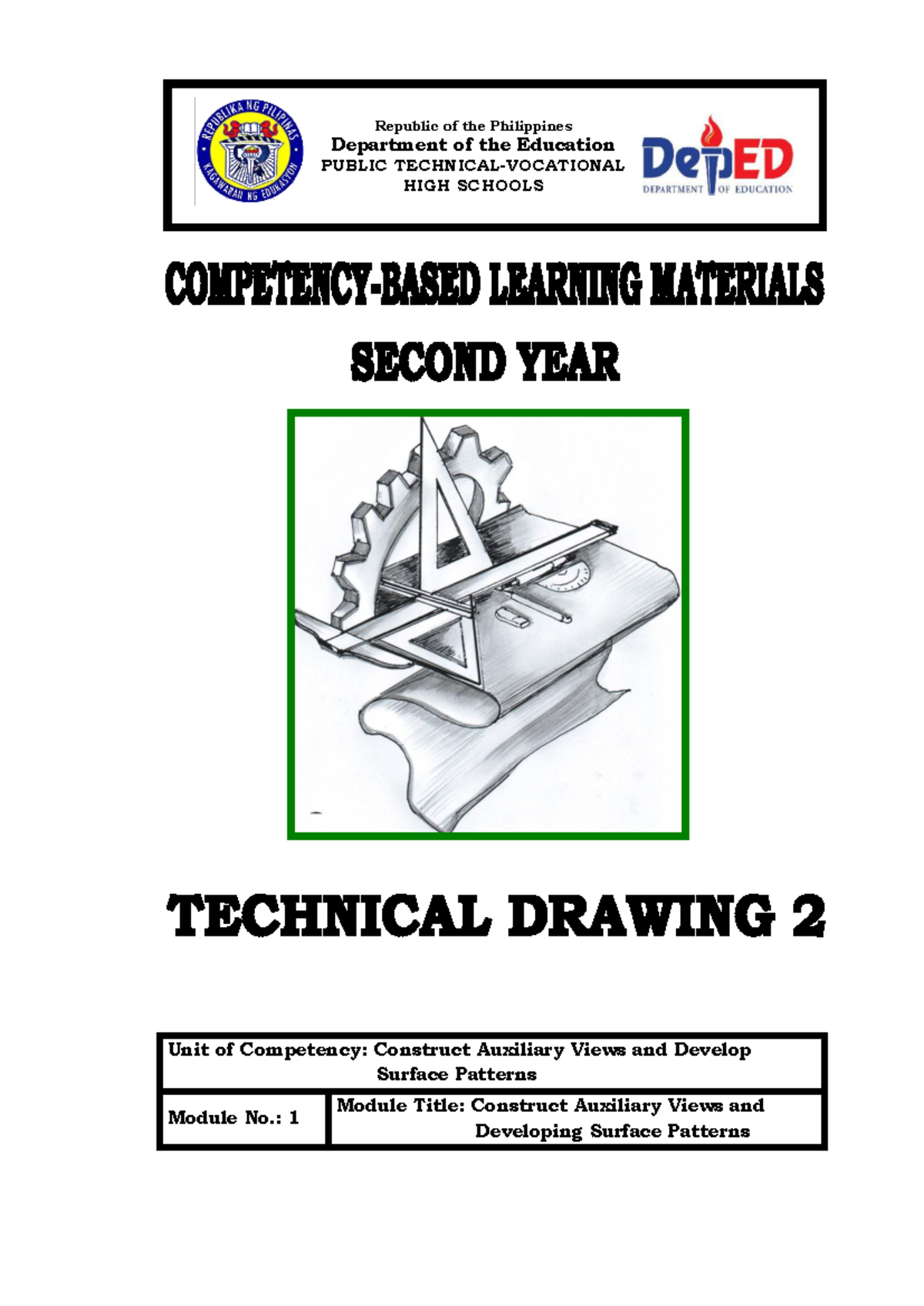 Technical Drawing Y2 - Module 1: Auxiliary Views & Surface Patterns ...