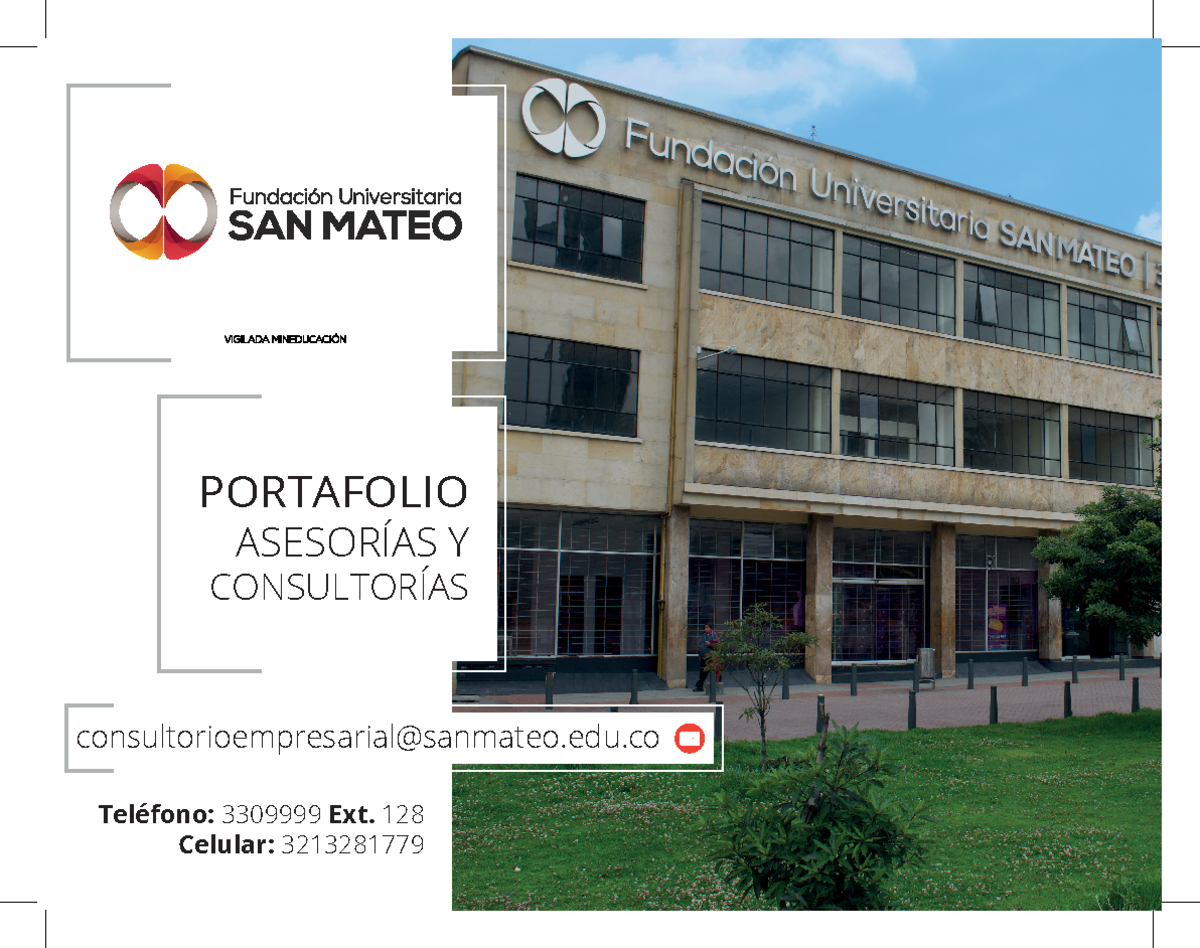 Portafolio fundacion universitaria san mateo - PORTAFOLIO ASESORÍAS Y CONSULTORÍAS - Studocu