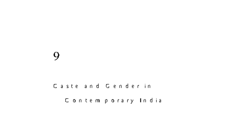 Caste and Gender Dynamics in Contemporary India: A Critical Analysis ...