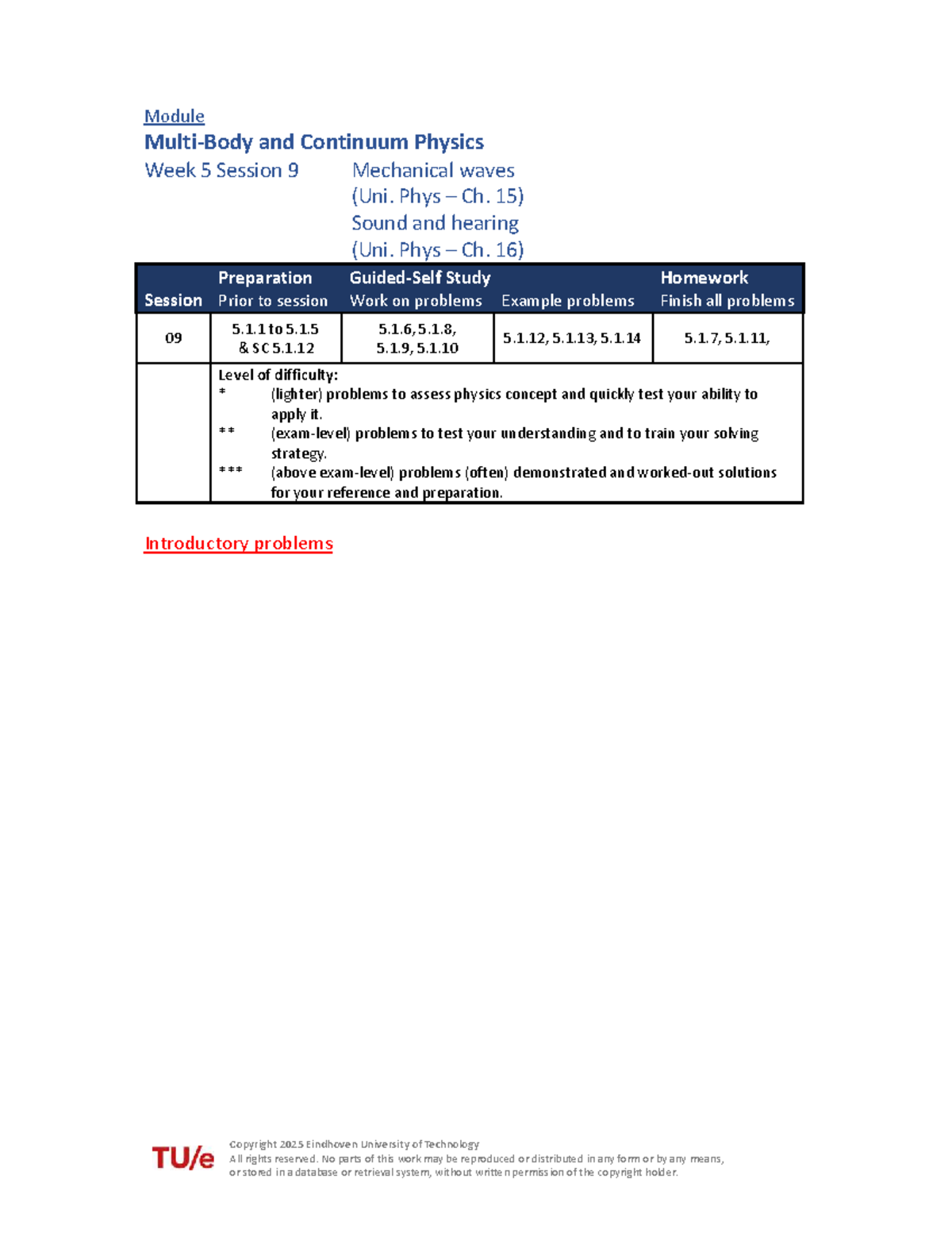 5.1 Physics Problems: Gameplan & Solutions for Uni. Phys Ch. 15-16 ...