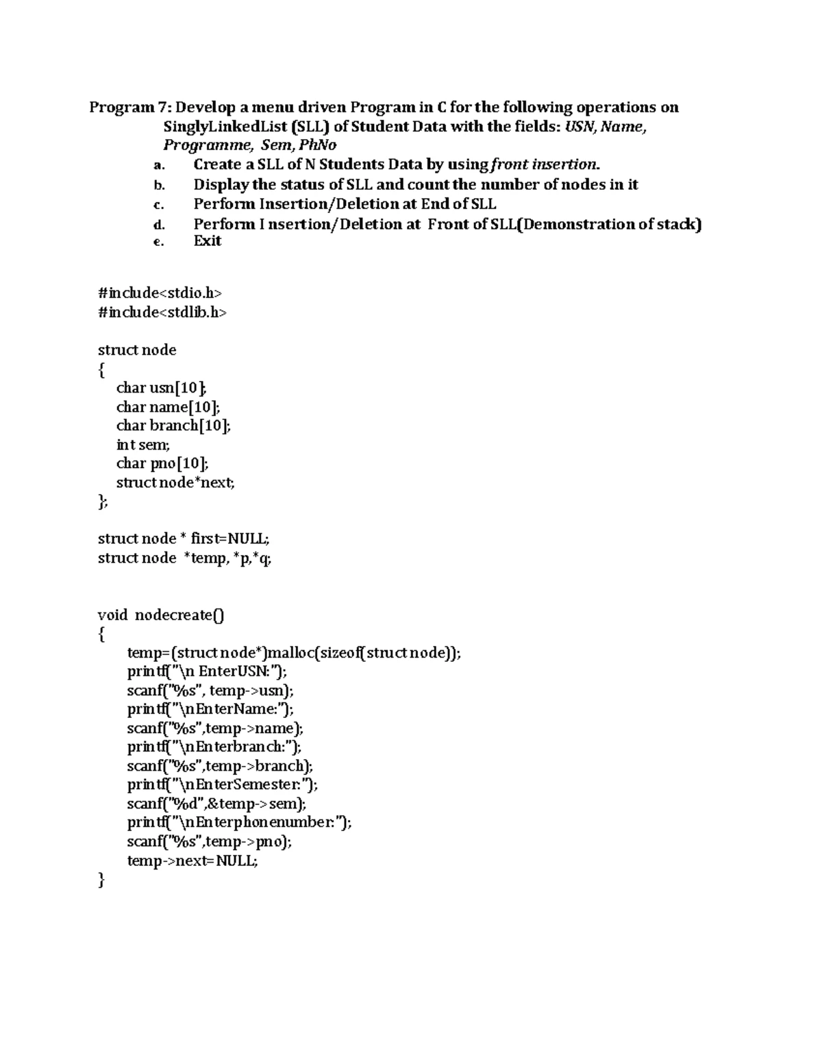 BCS403 DBMS Lab Manual: Complete Guide with Examples and Queries - Studocu