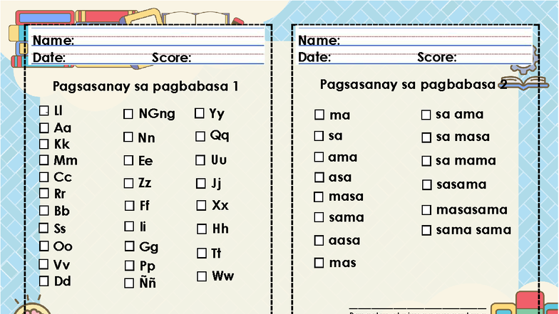 Pagsasanay sa Pagbasa: Reading Tracker (Pagsasanay 1-27) - Studocu