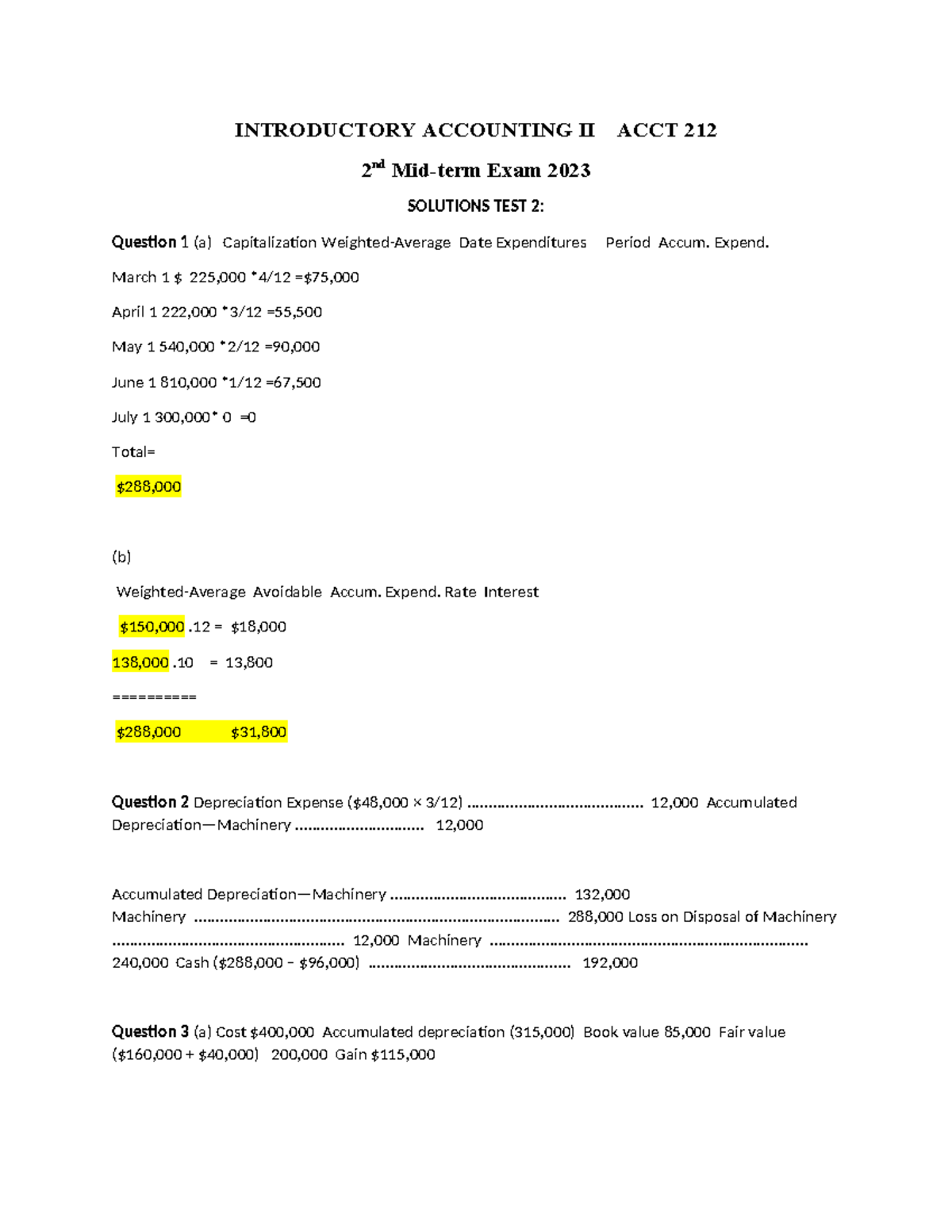 ĐỀ KIỂM TRA SỐ 2 ACCT 212 2023: ĐÁP ÁN VÀ GIẢI THÍCH - Studocu