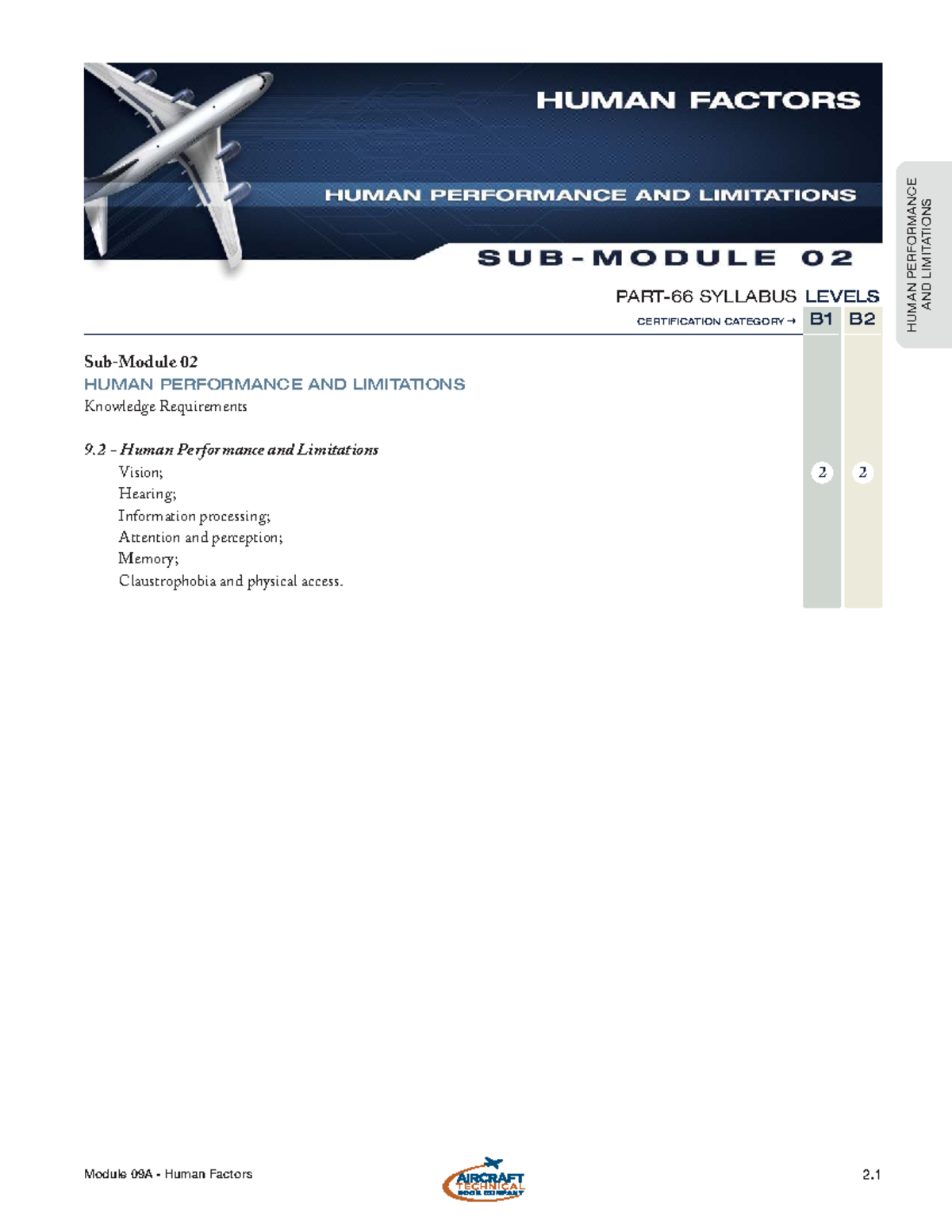 Module 09A - Human Performance and Limitations: Key Insights for AMTs ...
