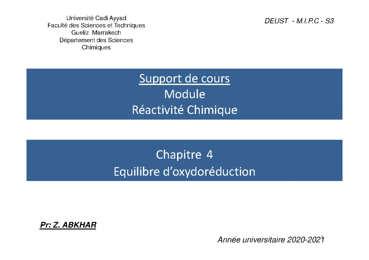 Chapitre 2 partie 2 - Exercices et cours chimie - Support de cours ...