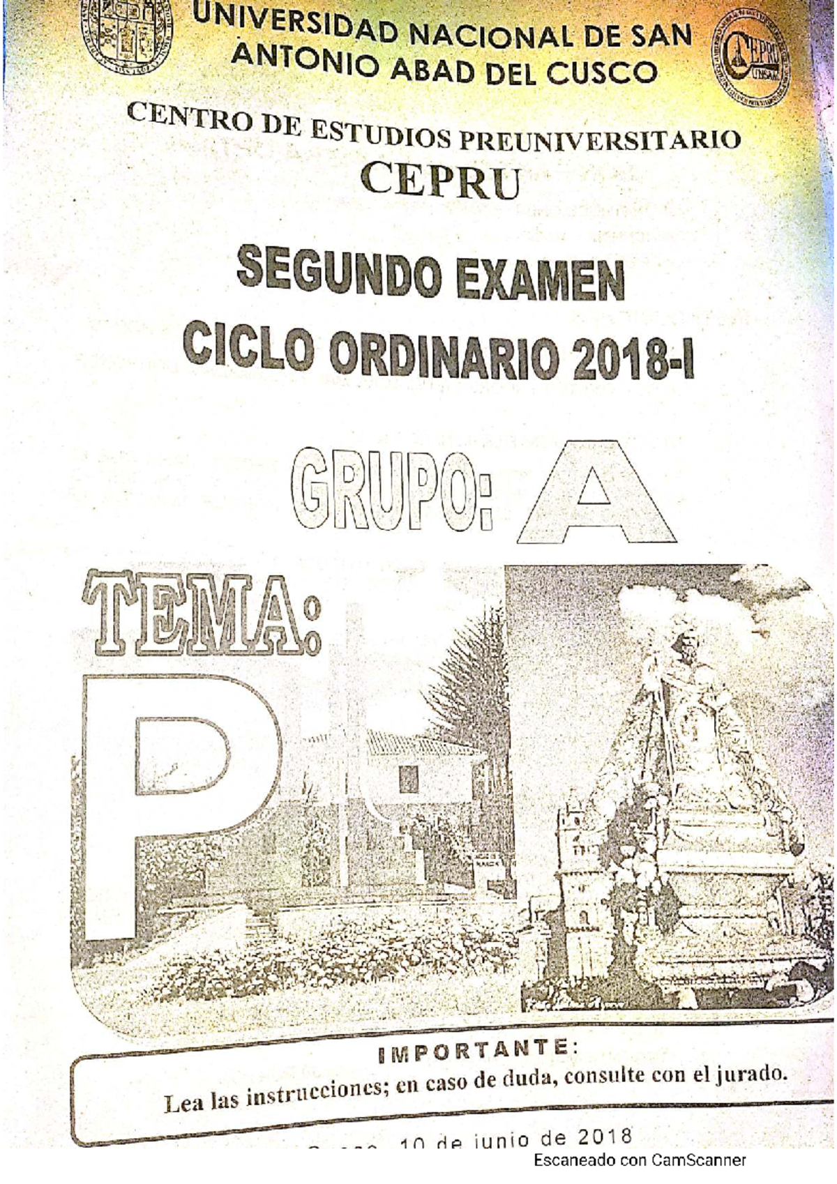 CEPRU SEGUNDO EXAMEN CICLO ORDINARIO 2018 - COMPETENCIA LINGÜÍSTICA Y ...