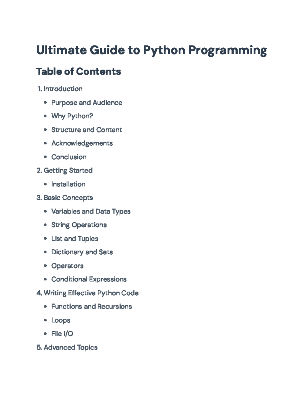 Ultimate Guide to Python Programming: Concepts, Code, and Projects ...