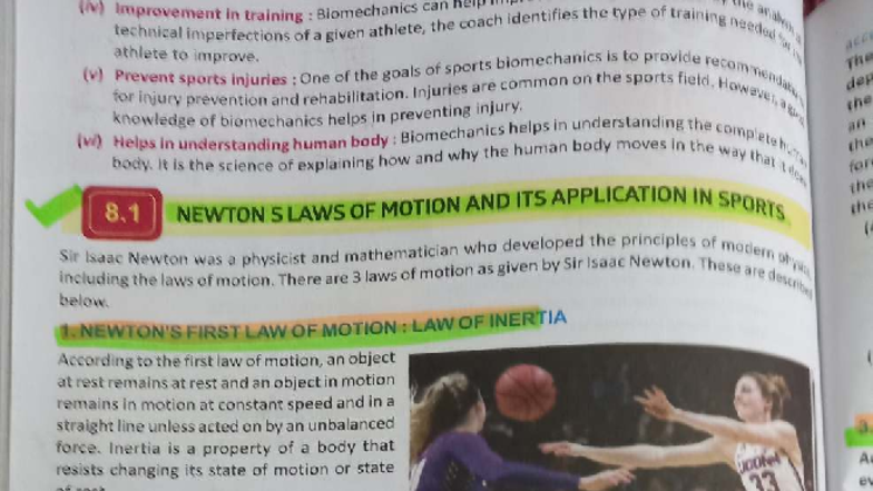 UCONN Unit 8 - Biomechanics and Newton's Laws in Sports Performance ...