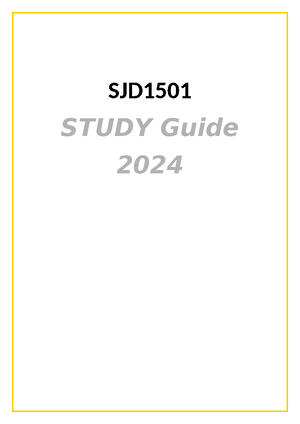 SJD1501 - Unisa - Social Dimension of Justice - Studocu