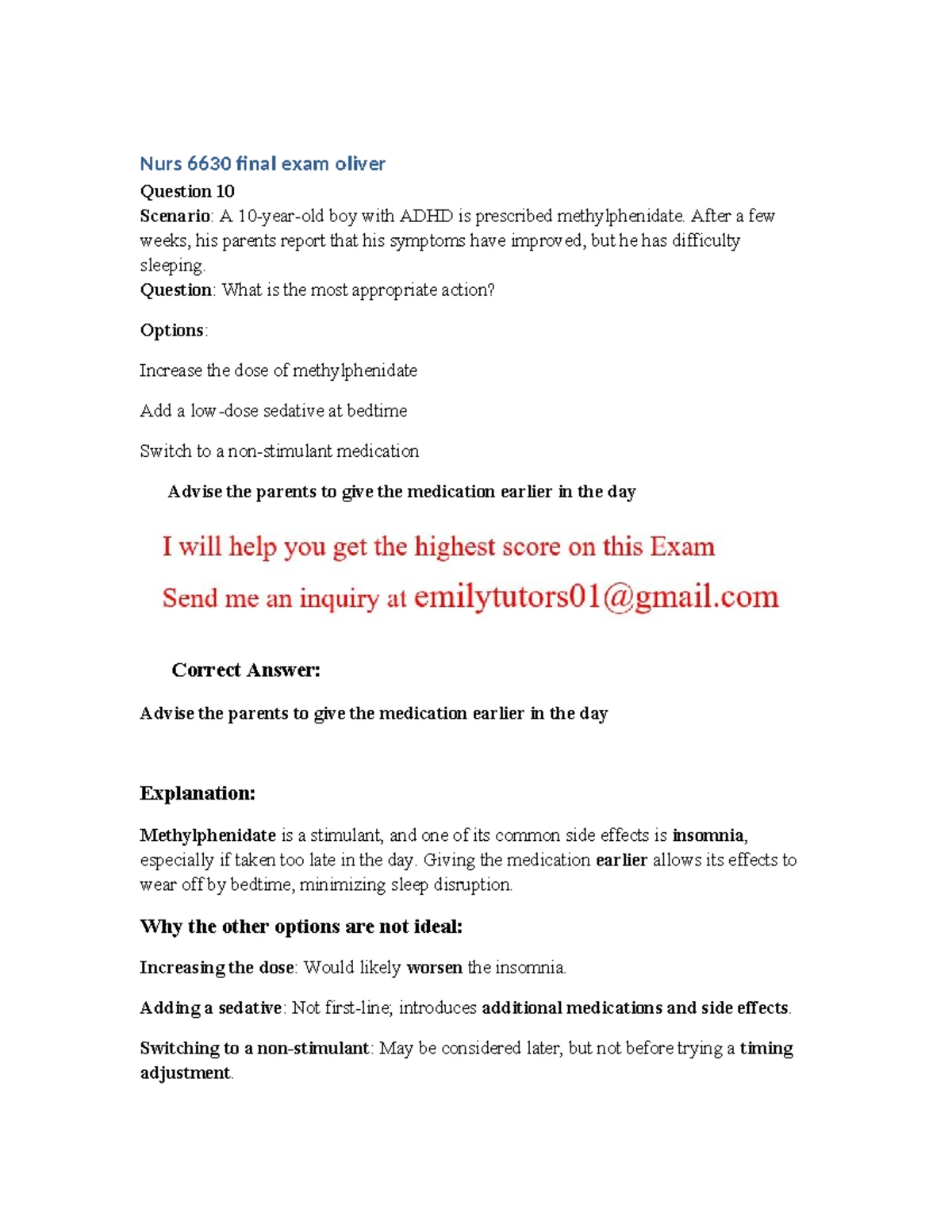 Nurs 6675 Final Exam Study Guide: Key Concepts and Questions - Studocu