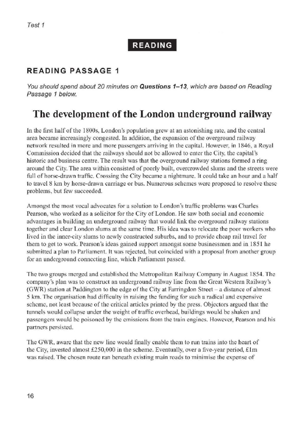 Cambridge IELTS 17 Reading Test 1: The London Underground & Stadiums ...